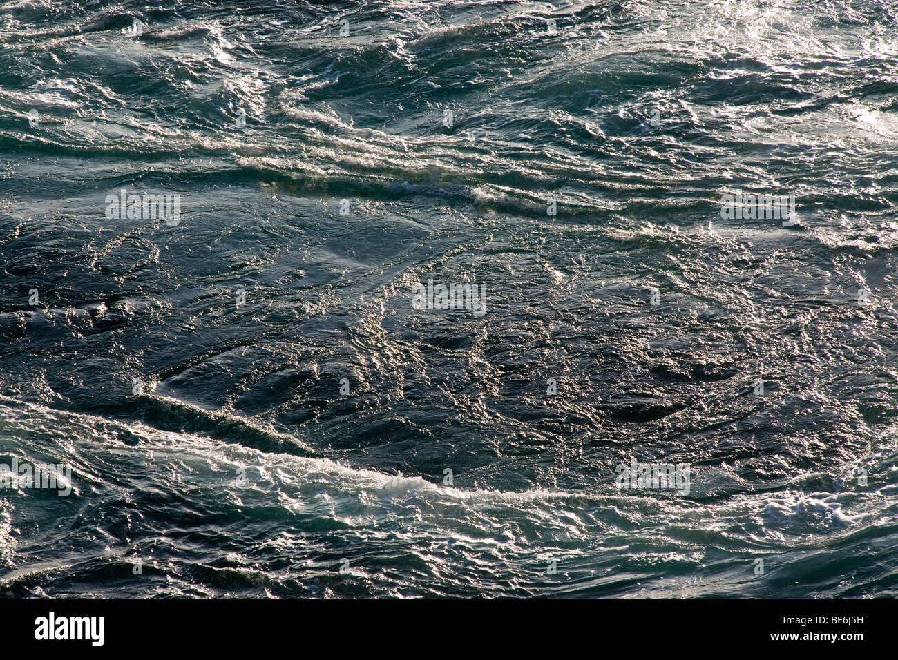dangerous ocean streams at raz point, finistere, brittany Stock Photo ...