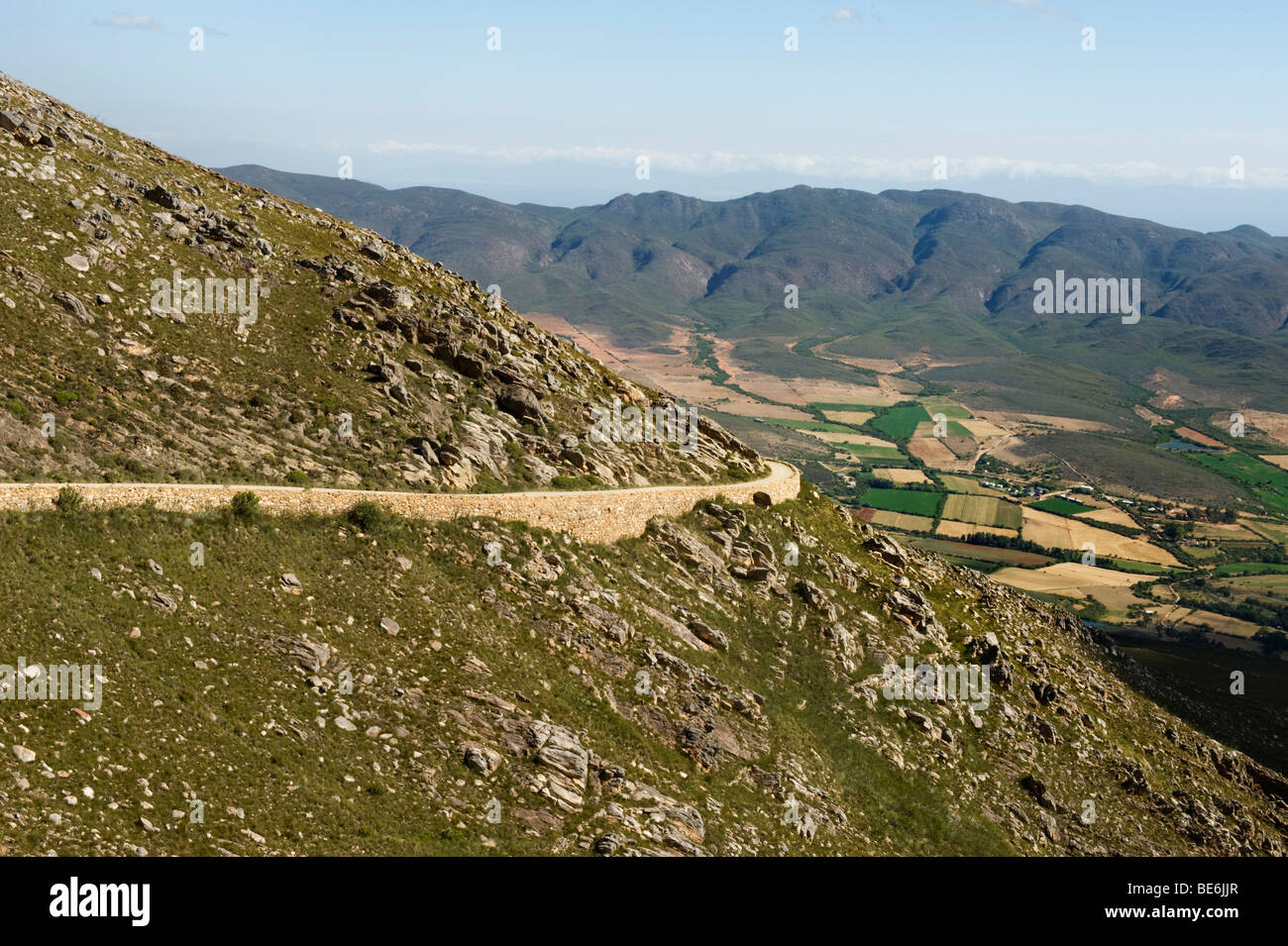 Swartberg pass crossing the Swartberg mountains, near Oudtshoorn, South ...