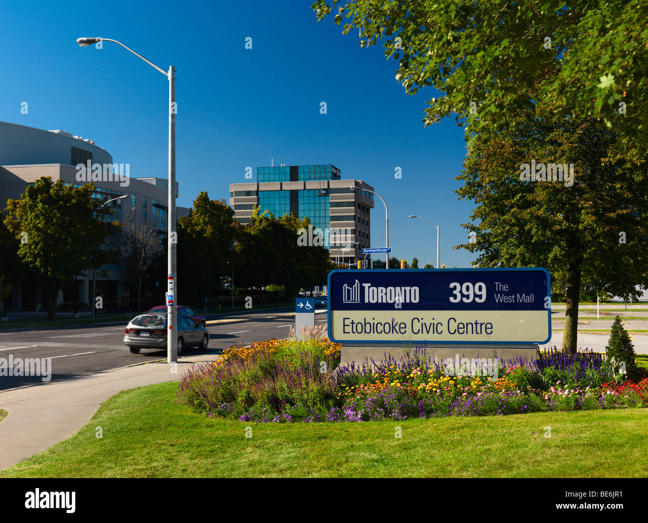 Etobicoke Civic Centre sign Stock Photo - Alamy
