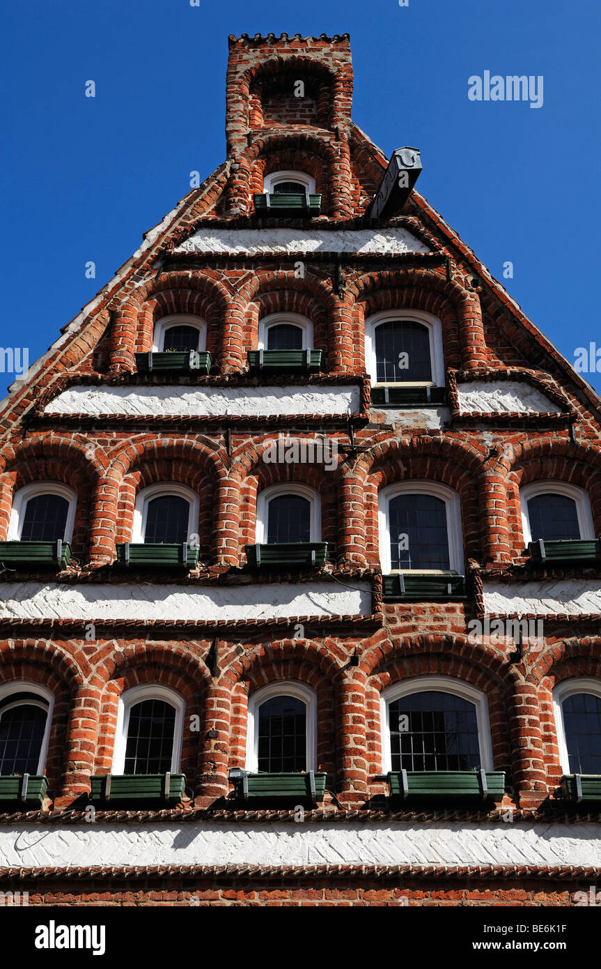 Renaissance style gable lueneburg lower germany hi-res stock ...