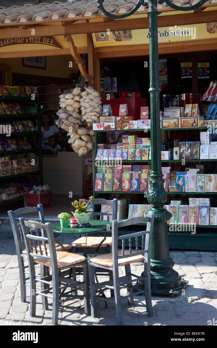 traditional products,in a shop in Skiathos,Greece Stock Photo - Alamy