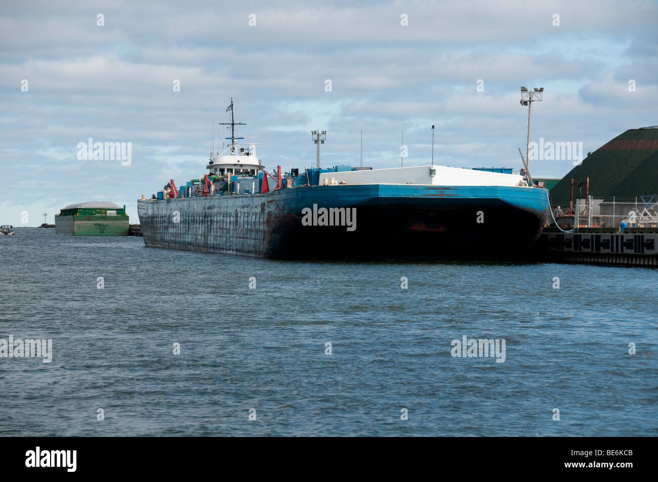 Maintenance barge on the Erie Canal, NY USA Stock Photo - Alamy