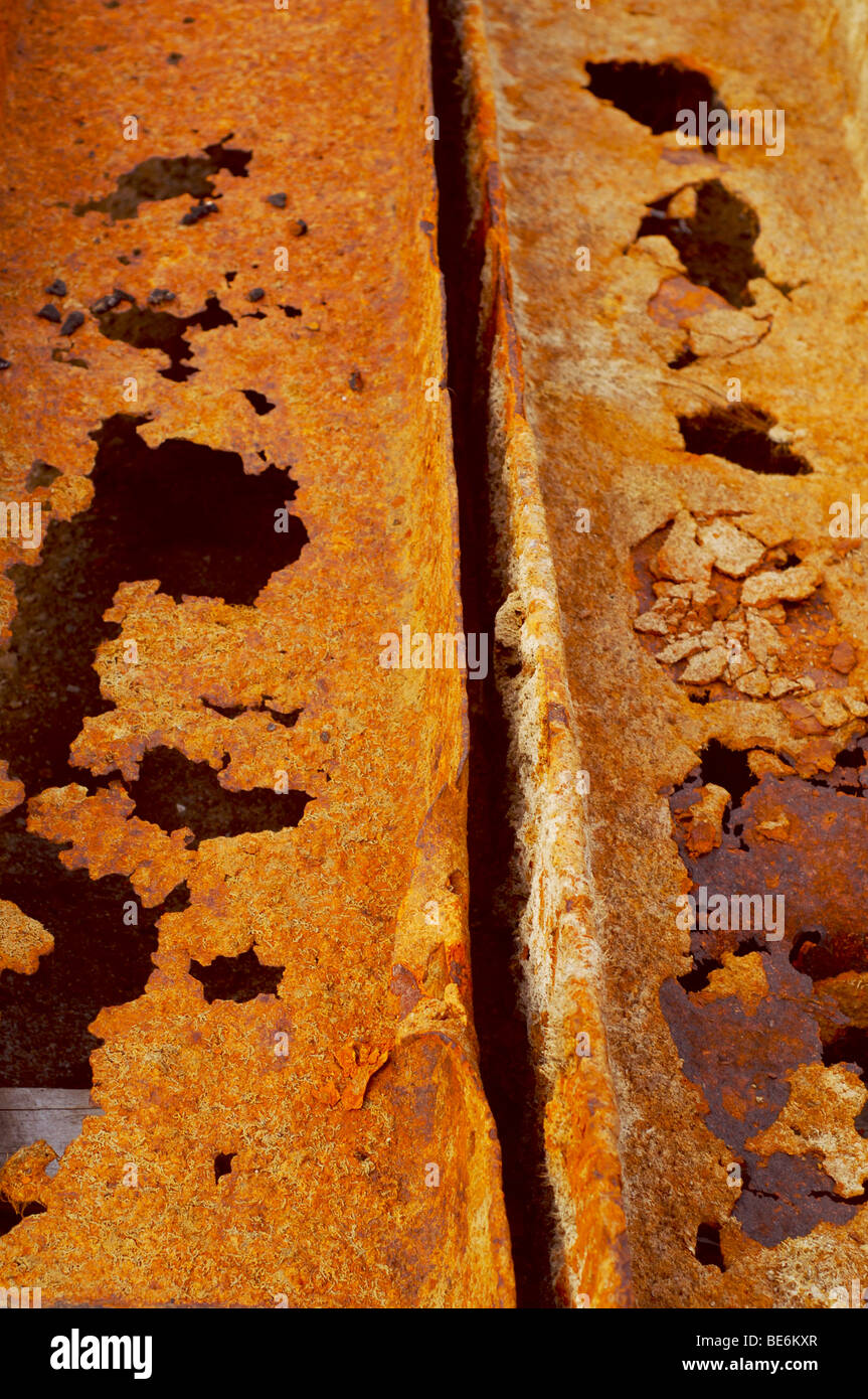 Rust holes hi-res stock photography and images - Alamy