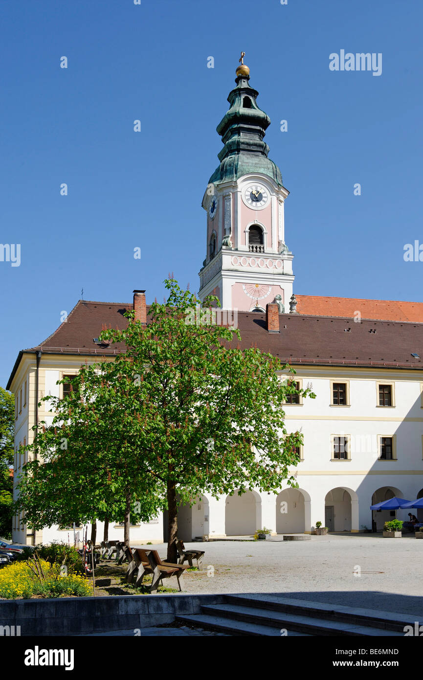 Assumption of Mary's cistercian abbey church, Aldersbach, Lower Bavaria ...
