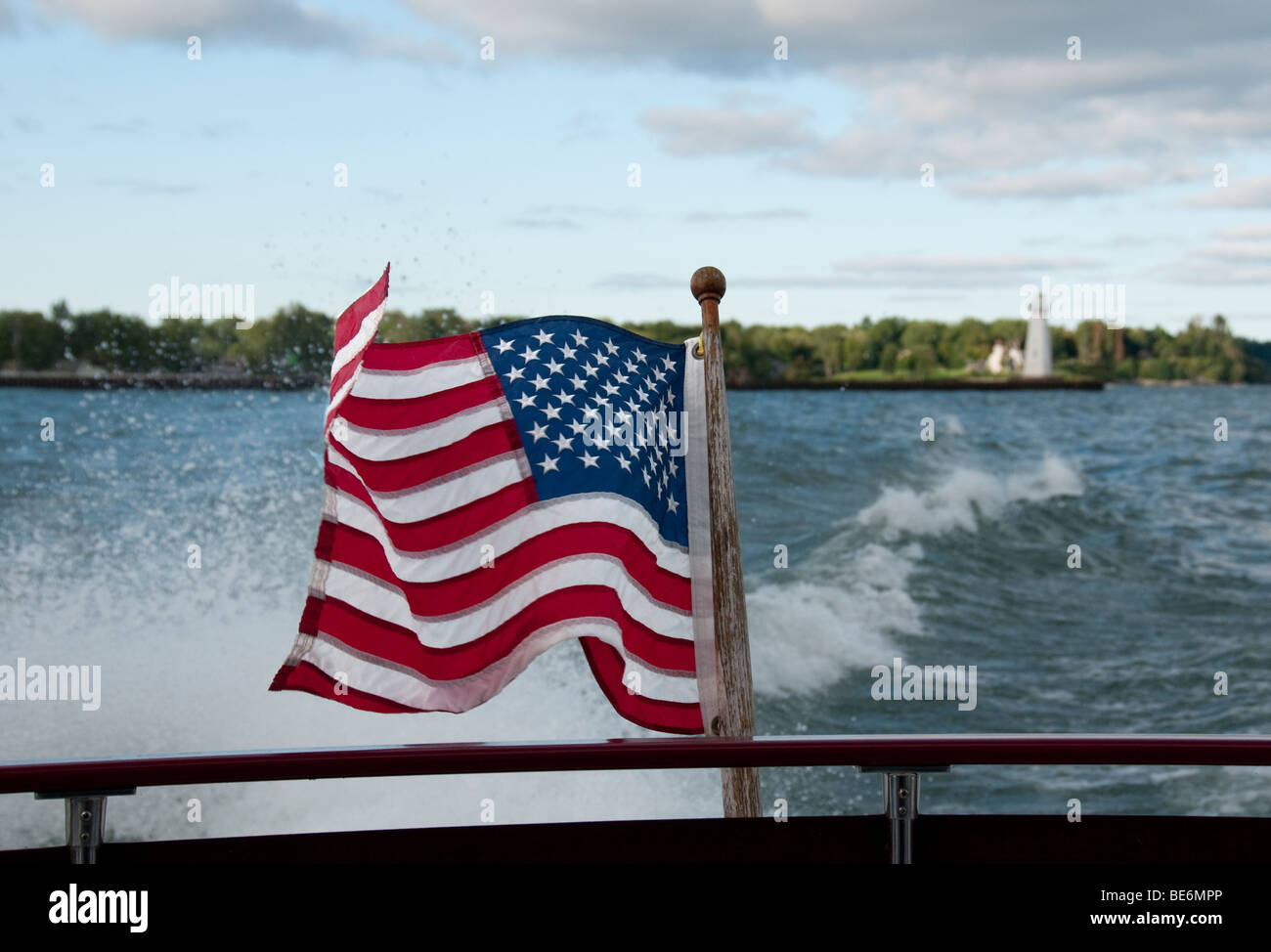 Flag in boat wake hi-res stock photography and images - Alamy