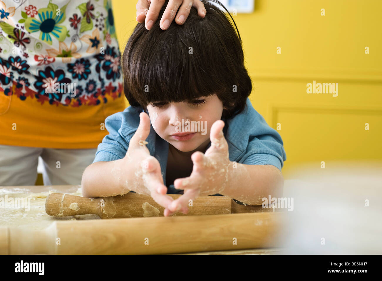 Messy cooking kids parent hi-res stock photography and images - Alamy