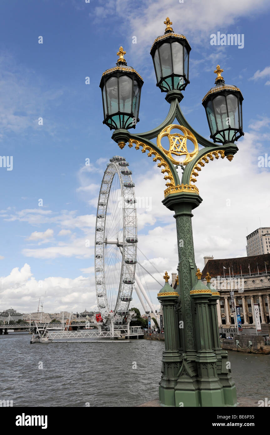 The London Eye from Westminster Bridge, London, England, United Kingdom ...