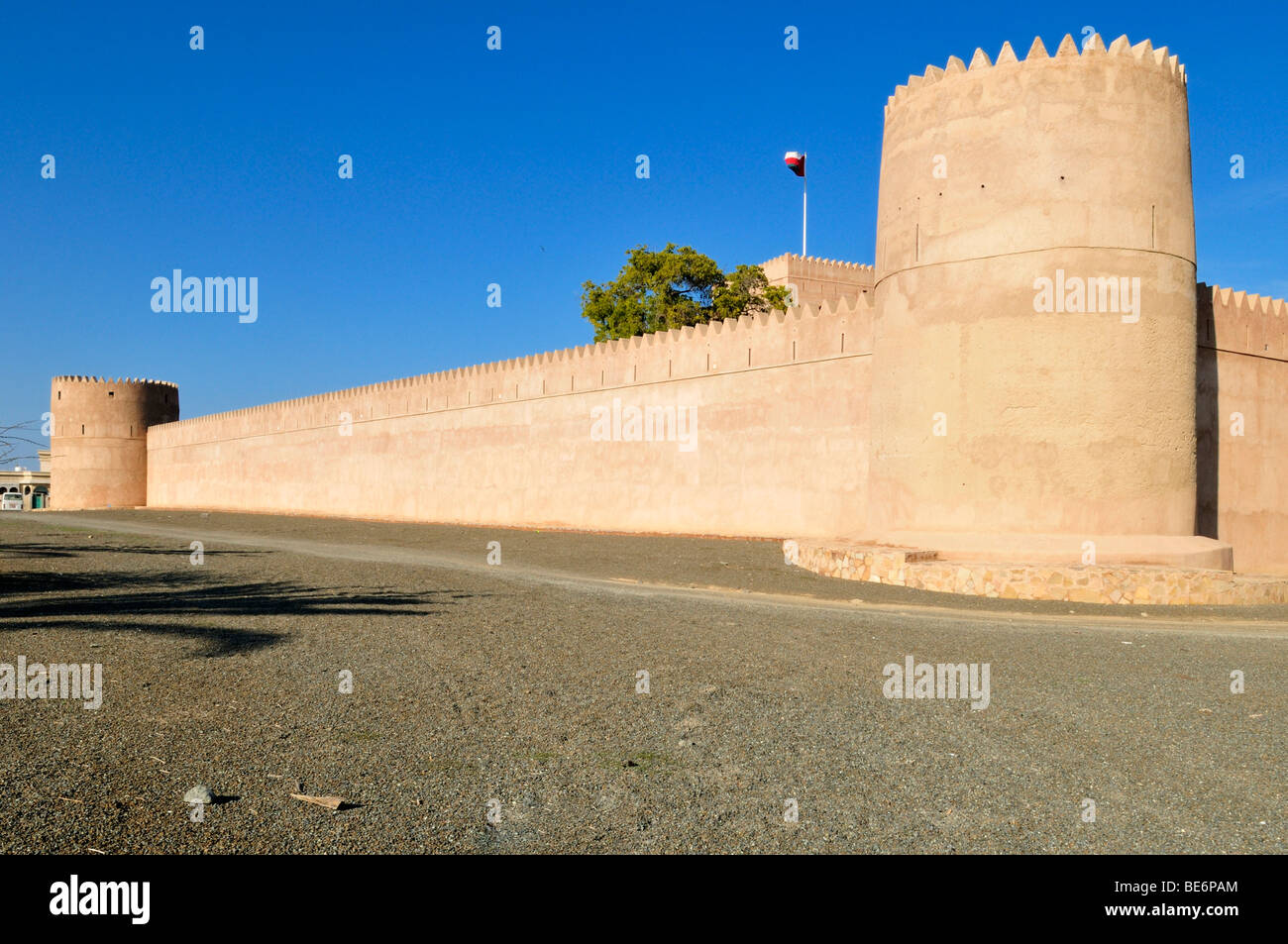 Historic adobe fortification Liwa Fort or Castle, Batinah Region ...