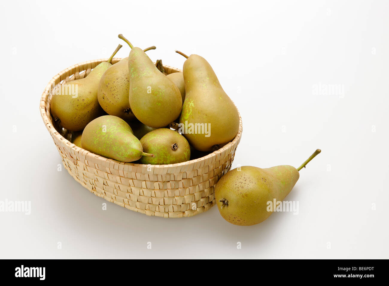 A Basket of Pears Stock Photo - Alamy