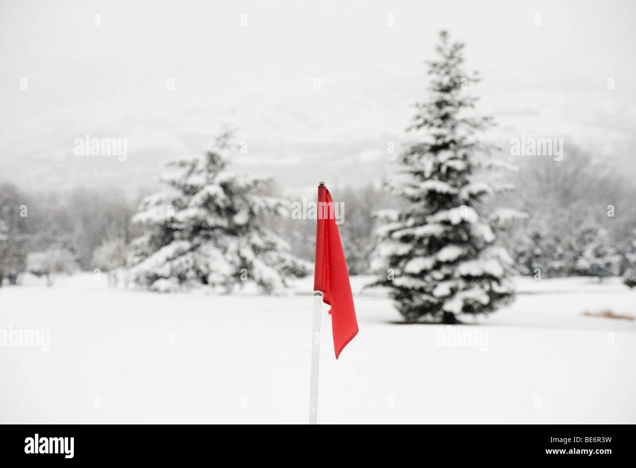 Golf course red flags hi-res stock photography and images - Alamy