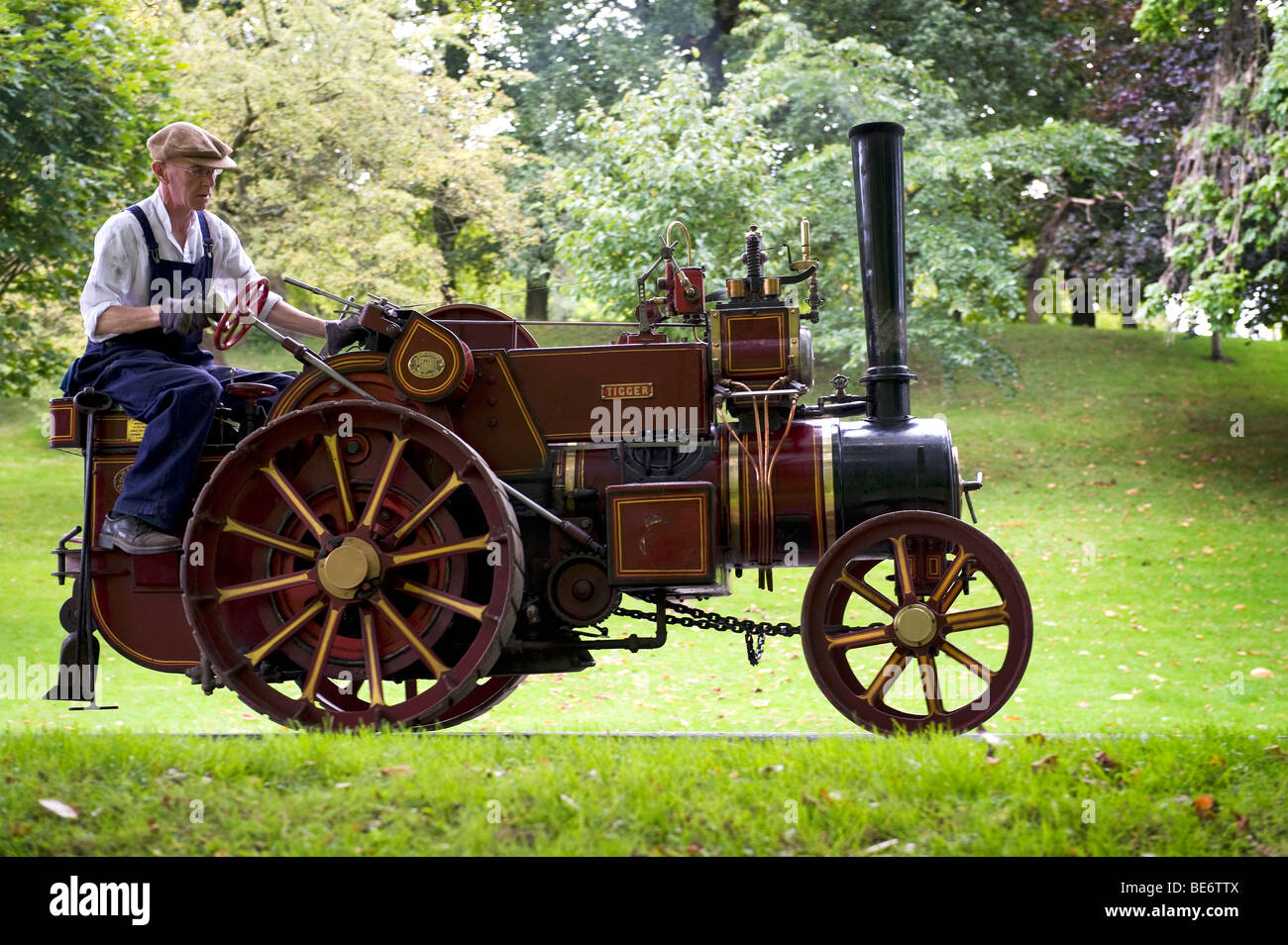 The replica steam tractor 'Tigger' from Summerlee Museum in Coatbridge ...