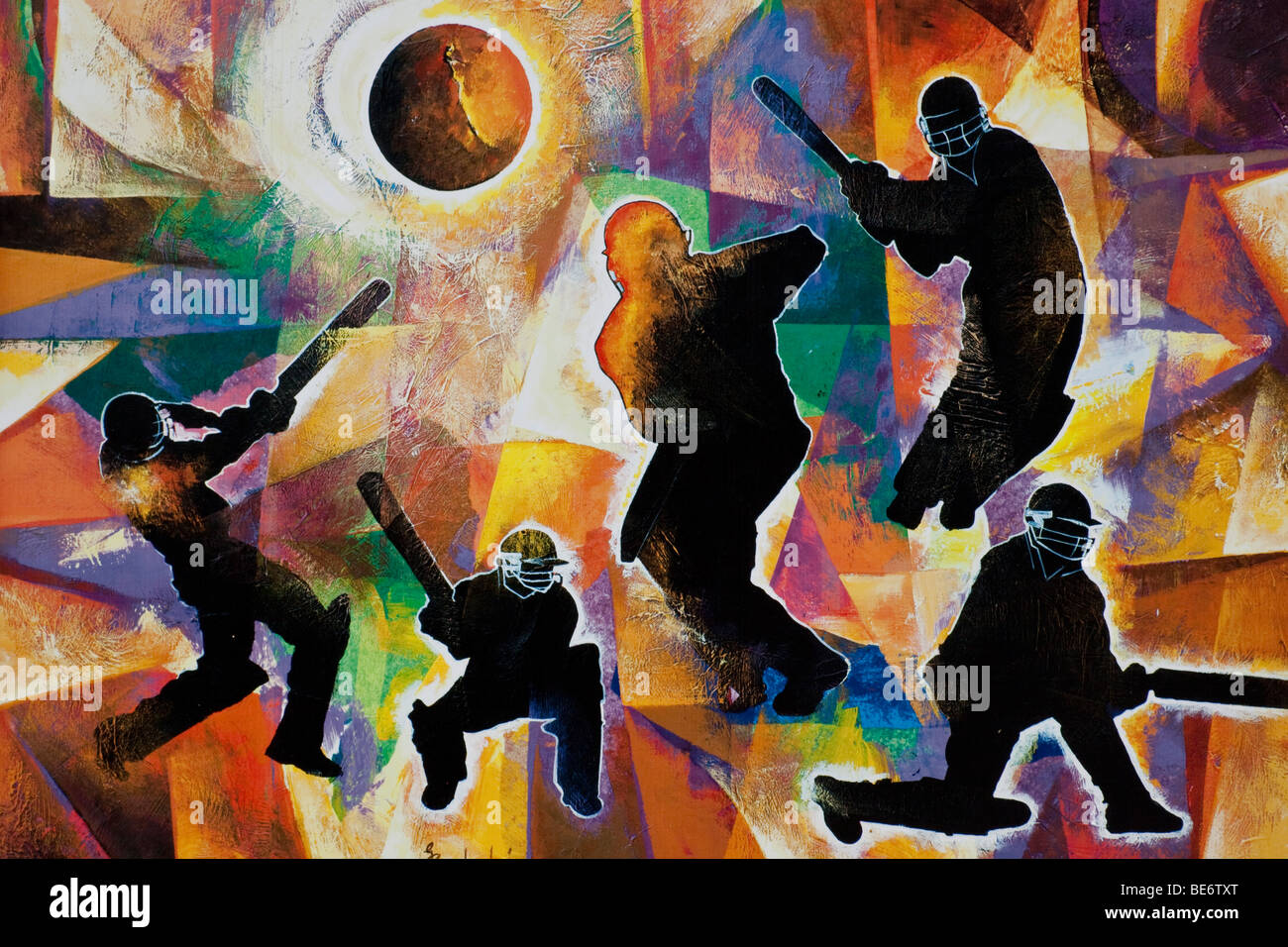 Cricket mural hi-res stock photography and images - Alamy