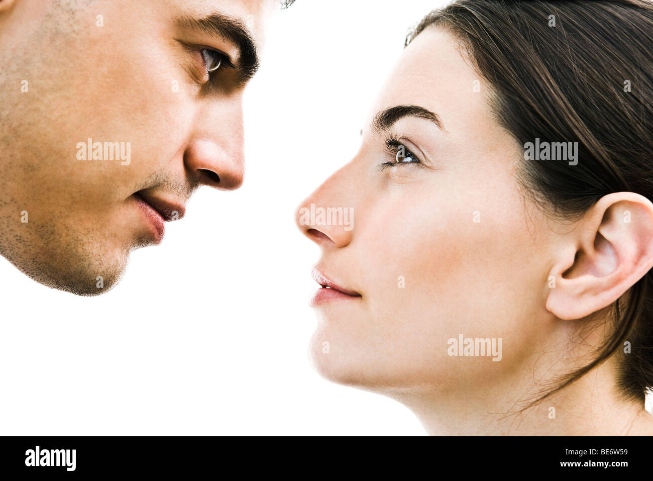 Couple face to face, close-up Stock Photo - Alamy