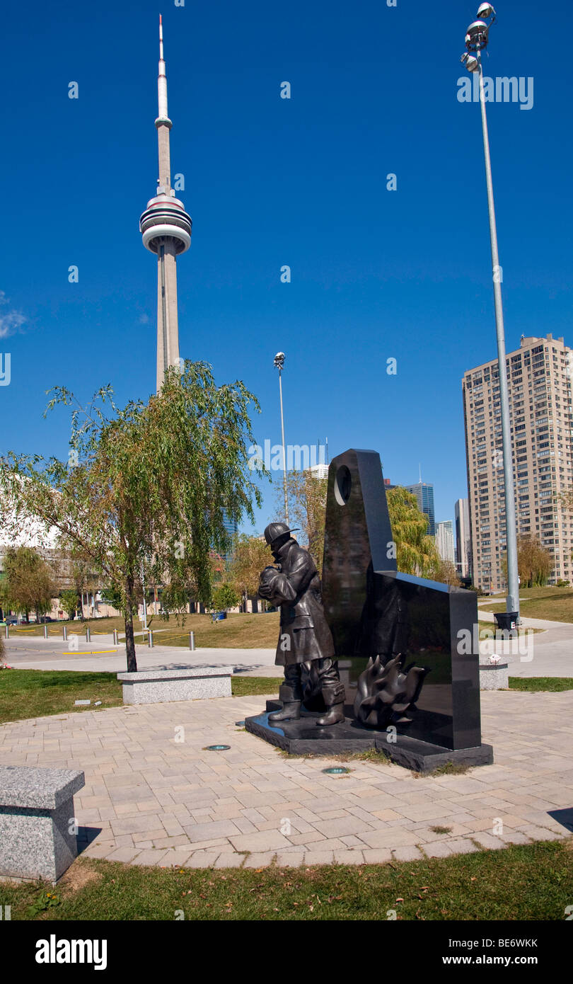 Memorial to Toronto Firefighters,on the Waterfront in Toronto;Ontario ...
