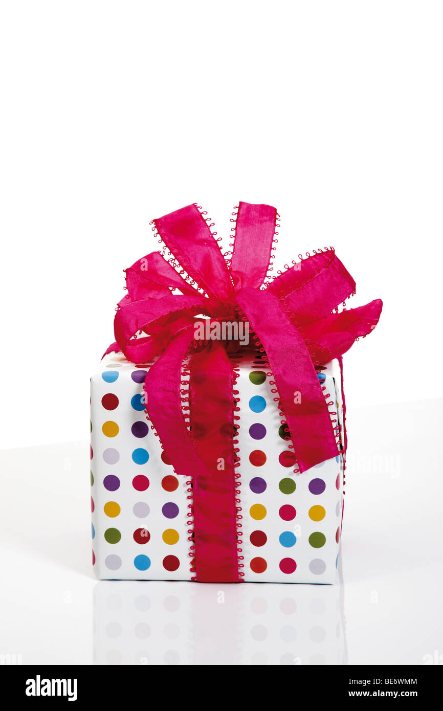 Present with a ribbon Stock Photo - Alamy