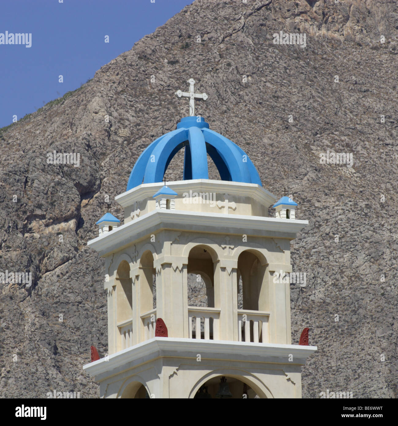 Santorini greece bell tower hi-res stock photography and images - Alamy
