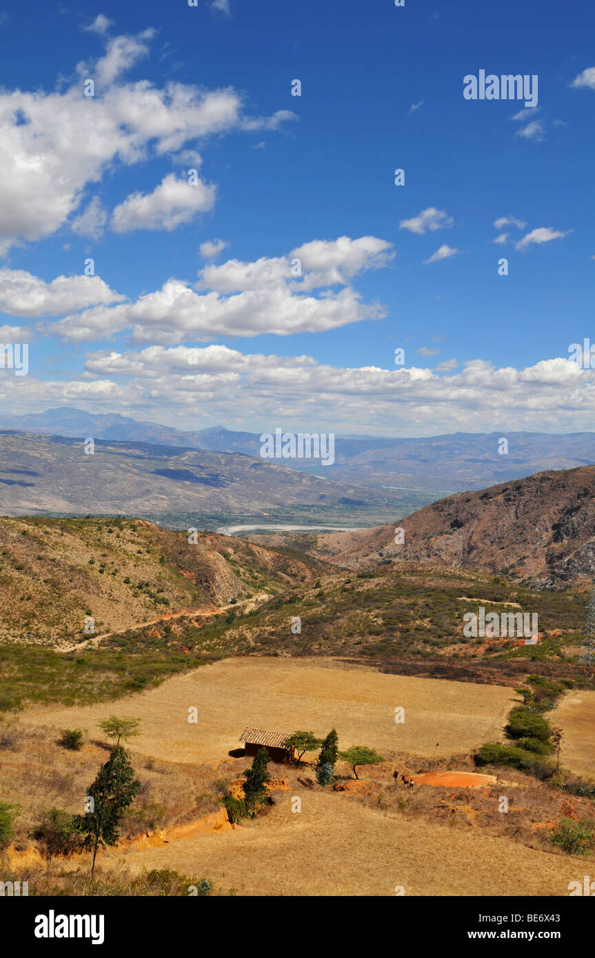 mountain range in the Andes of Peru with blue skies Stock Photo - Alamy