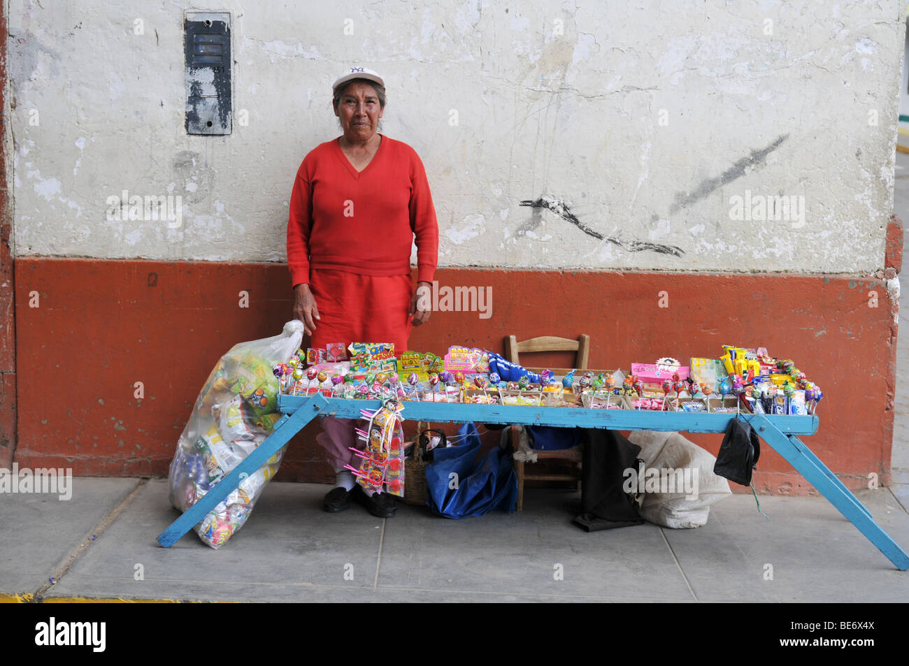 CAJABAMBA PERU - SEPTEMBER 5: Peruvian street vendor, on September 5 ...