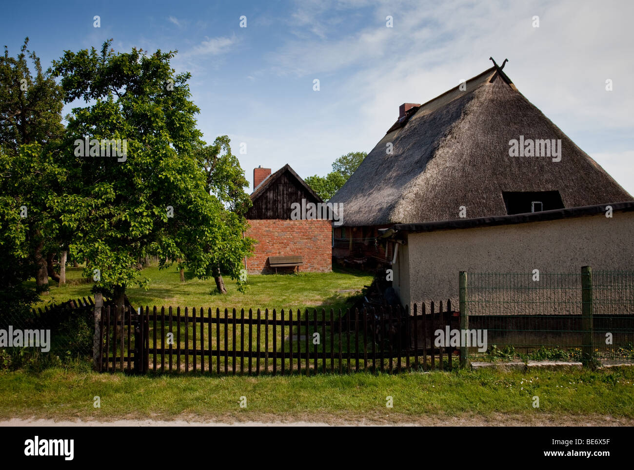Traditional houses in a village at Baltic sea Stock Photo - Alamy