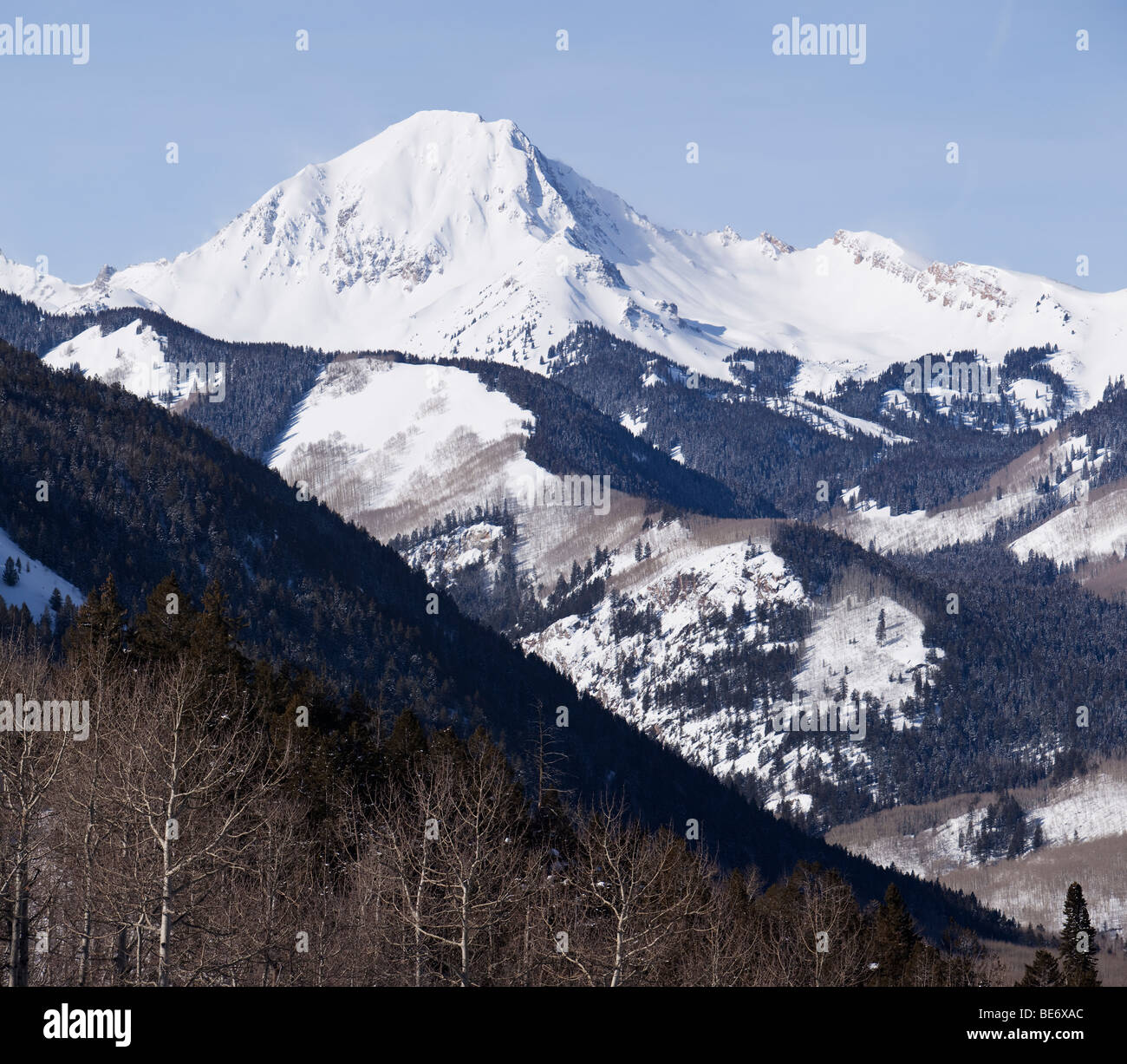 Colorado Mountain Wilderness with Mt Daly Stock Photo - Alamy