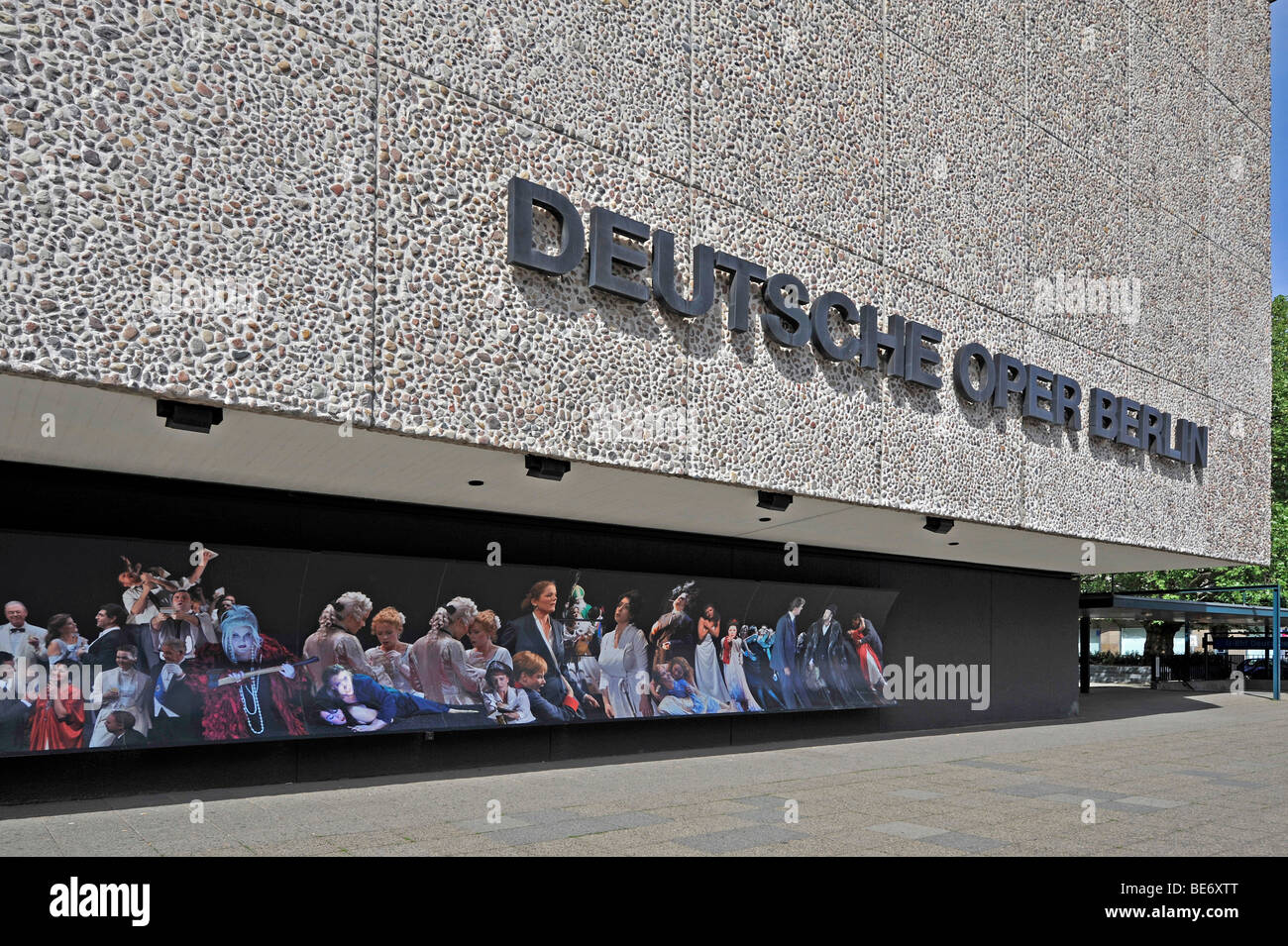Deutsche Oper Berlin, exterior view of the German Opera in Berlin ...