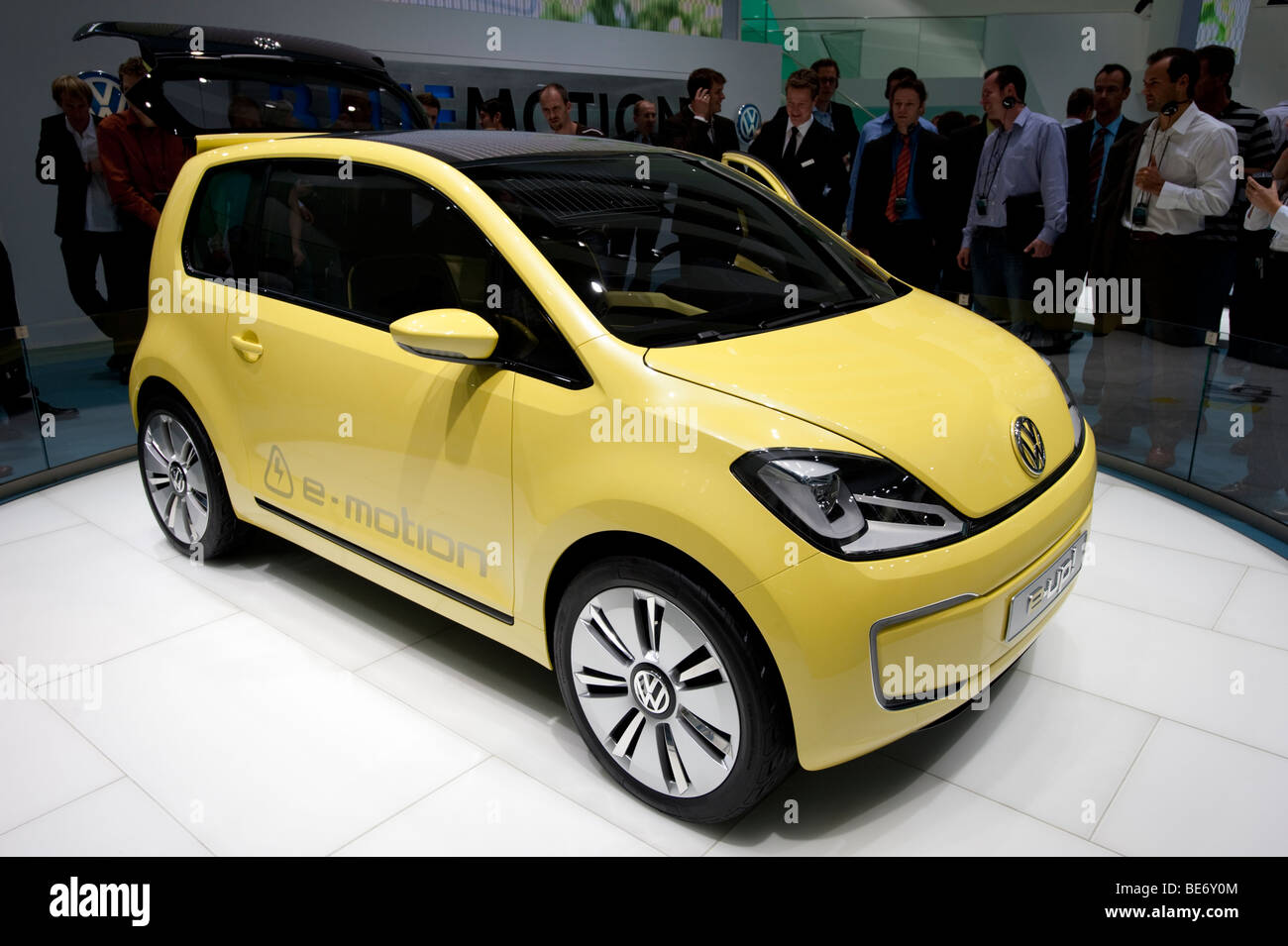 New Volkswagen eUP electric town car on display at Frankfurt Motor Show ...