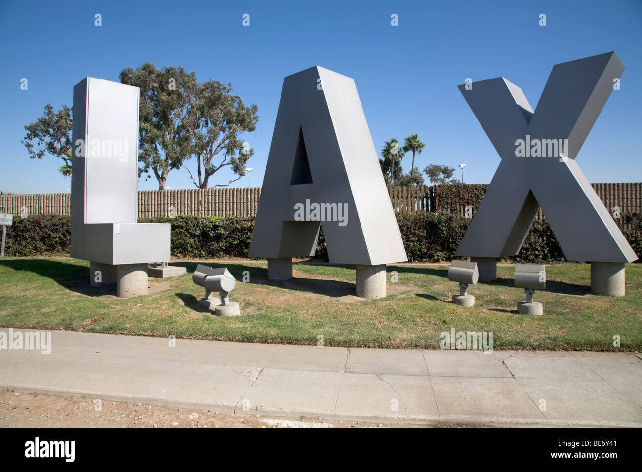 LAX Airport Sign Los Angeles Stock Photo - Alamy