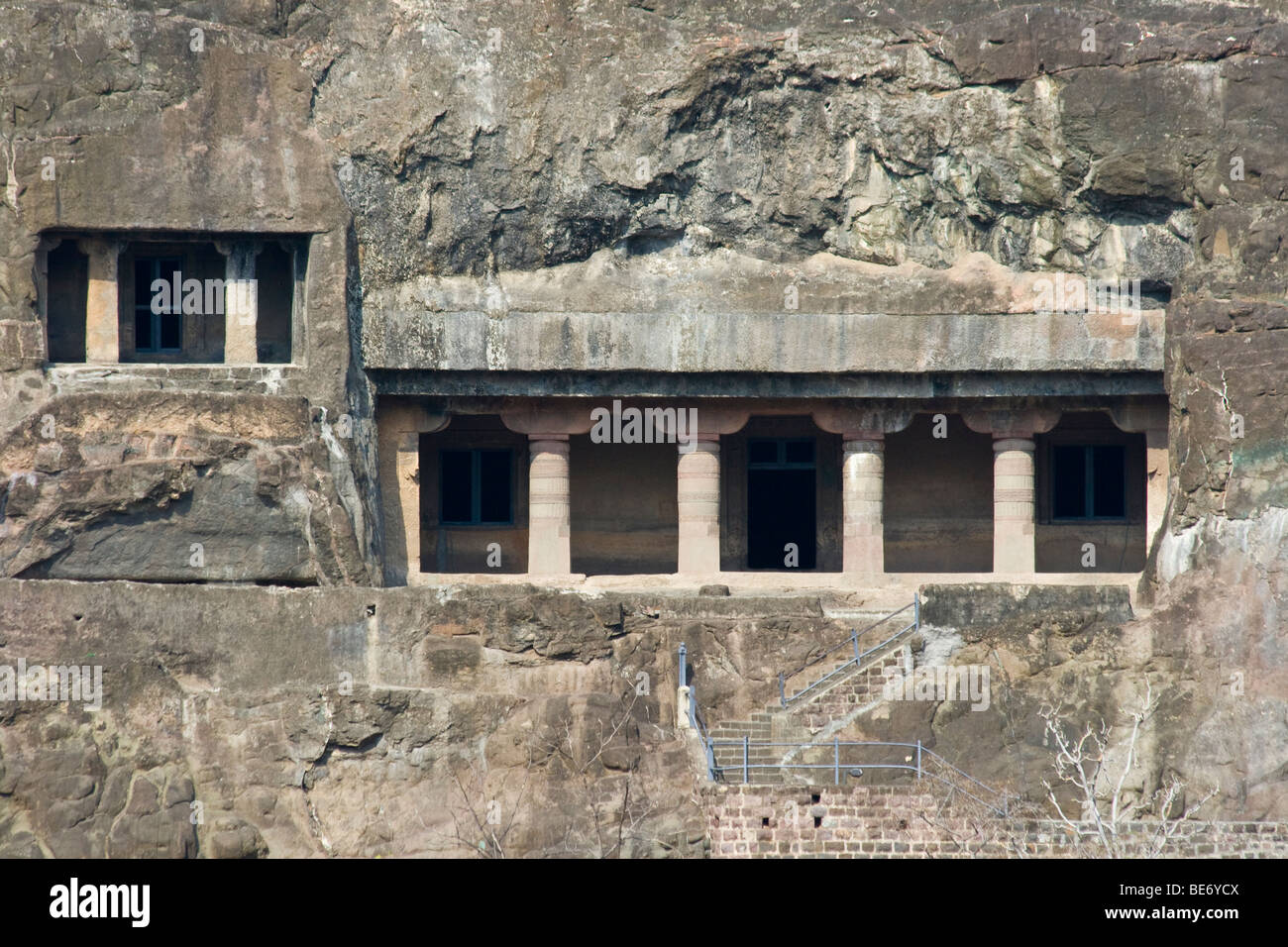 Ajanta Buddhist caves in India Stock Photo - Alamy