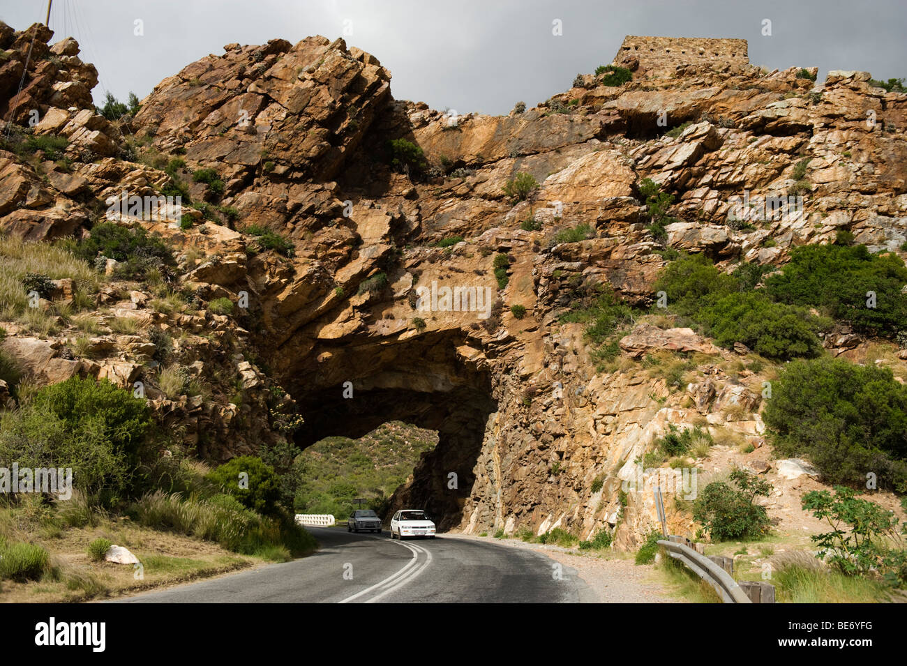 Montagu tunnel and old English Fort in Cogmanskloof, Montagu, South ...