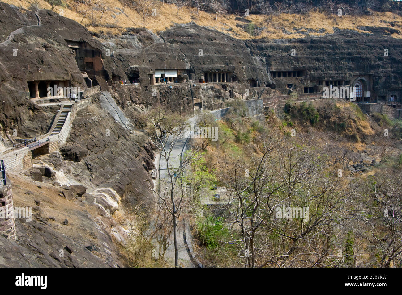 Ajanta temple outside hi-res stock photography and images - Alamy
