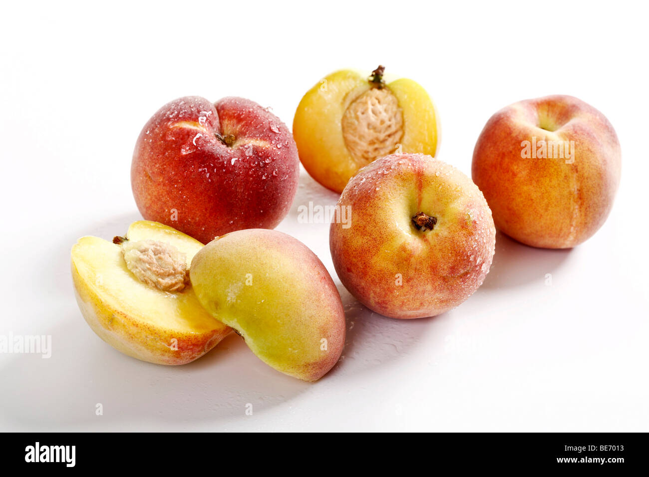 Peaches inside hi-res stock photography and images - Alamy