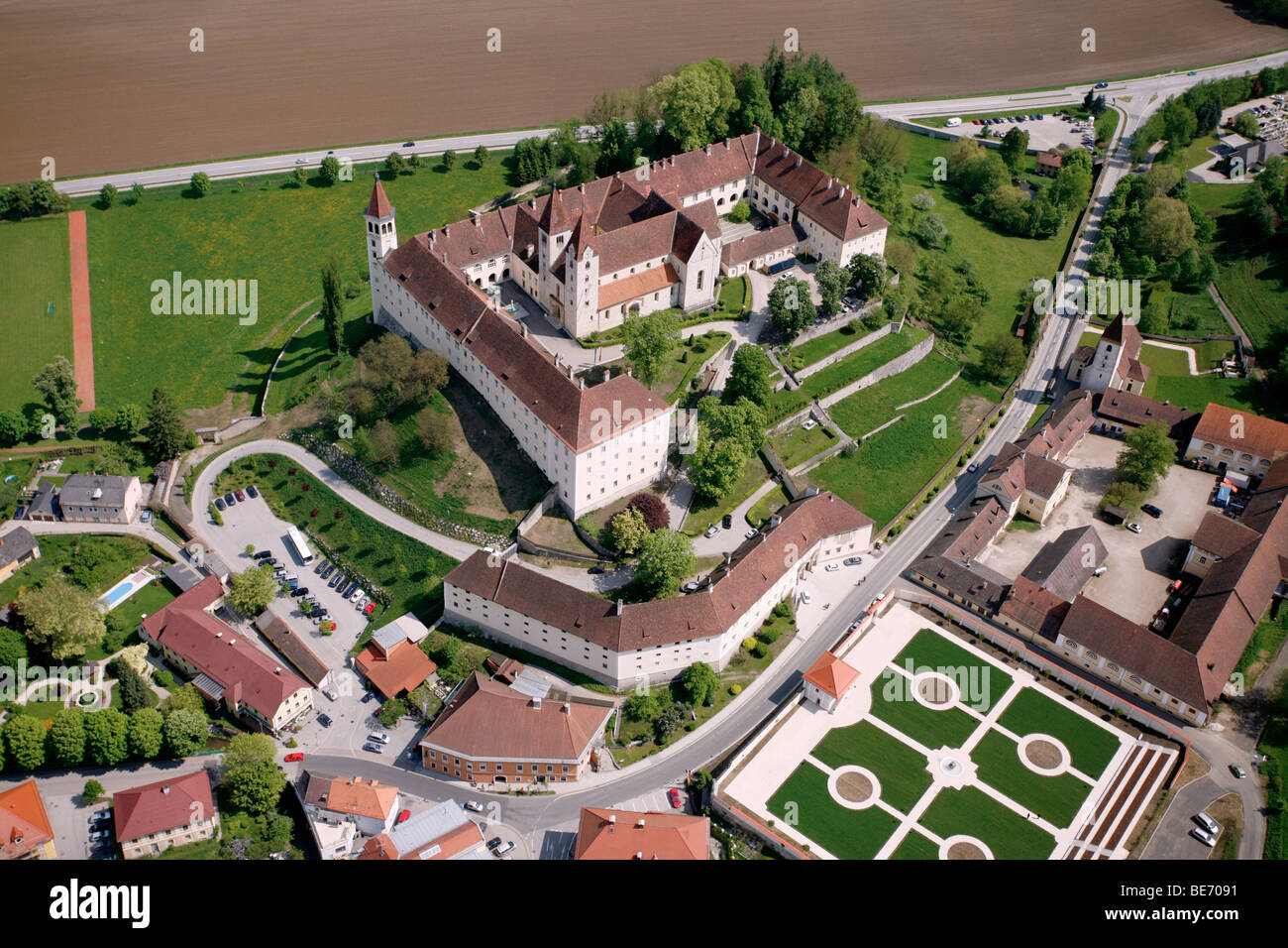 Benedictine monastery, St. Paul's Abbey in the Lavanttal, Carinthia ...
