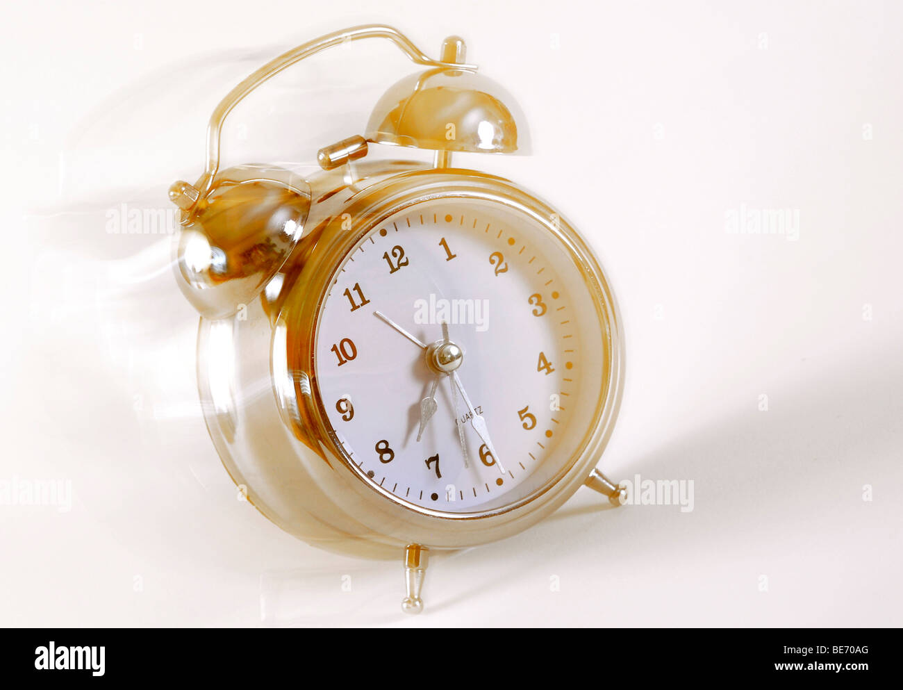 Alarm clock with motion blur Stock Photo - Alamy