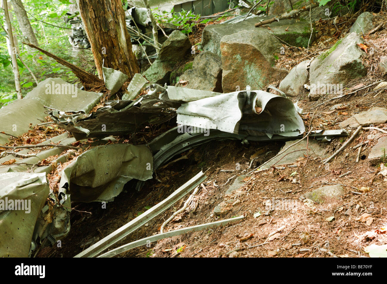 Crash site of B-18 Bomber on Mount Waternomee in Woodstock, New ...