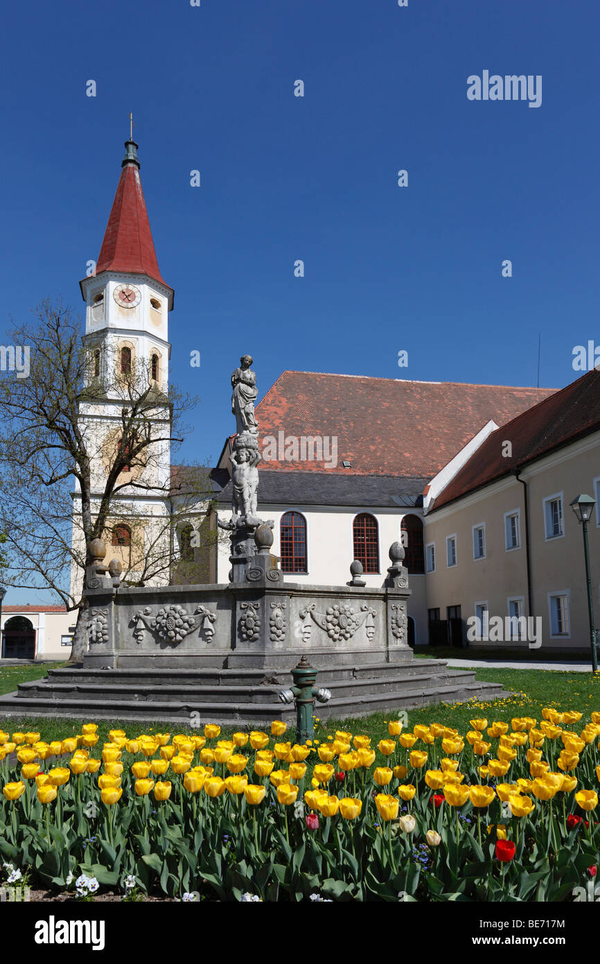 Ranshofen monastery in Braunau am Inn, Innviertel, Upper Austria ...