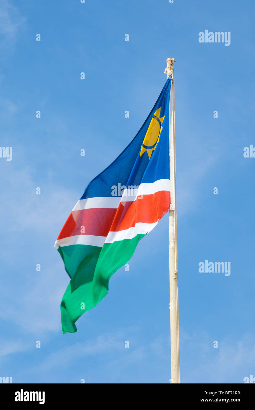 Namibian flag hi-res stock photography and images - Alamy