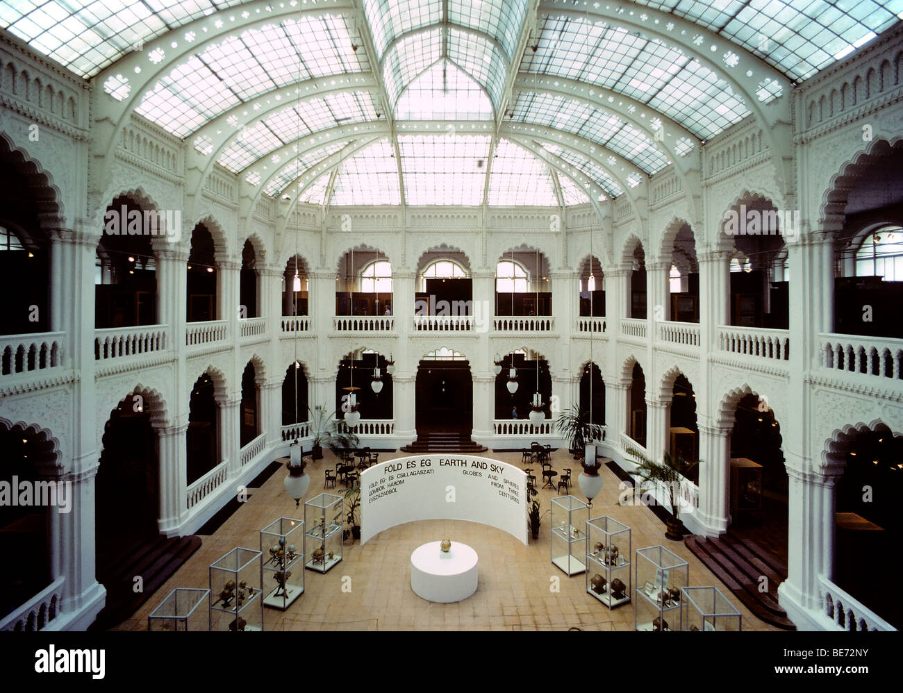 Dome hall in the Museum of applied Arts, Hungarian Art Nouveau ...