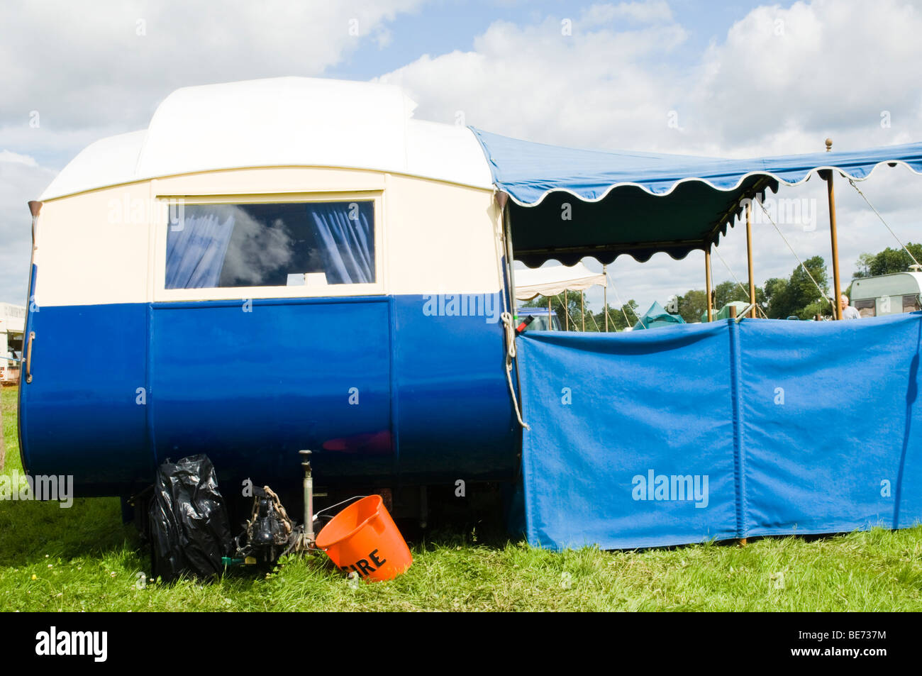 Classic caravan at a country festival and rally Stock Photo - Alamy
