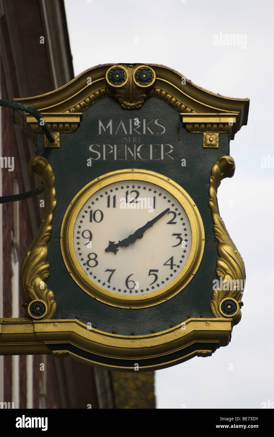 High street clock - UK Stock Photo - Alamy