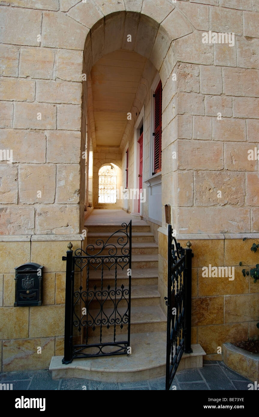 Entrance to a typical Maltese house, Mellieha, Malta Stock Photo - Alamy
