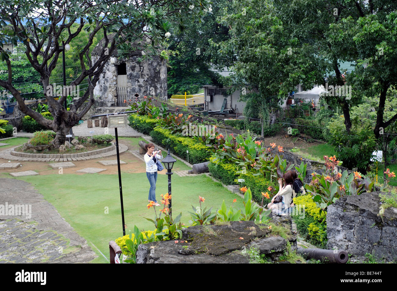fort san pedro interior cebu city philippines Stock Photo - Alamy