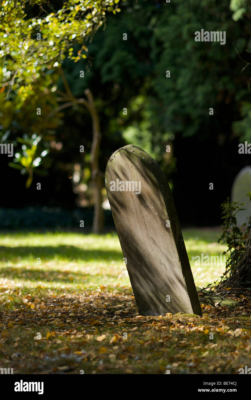 Old graves in an English graveyard Stock Photo - Alamy