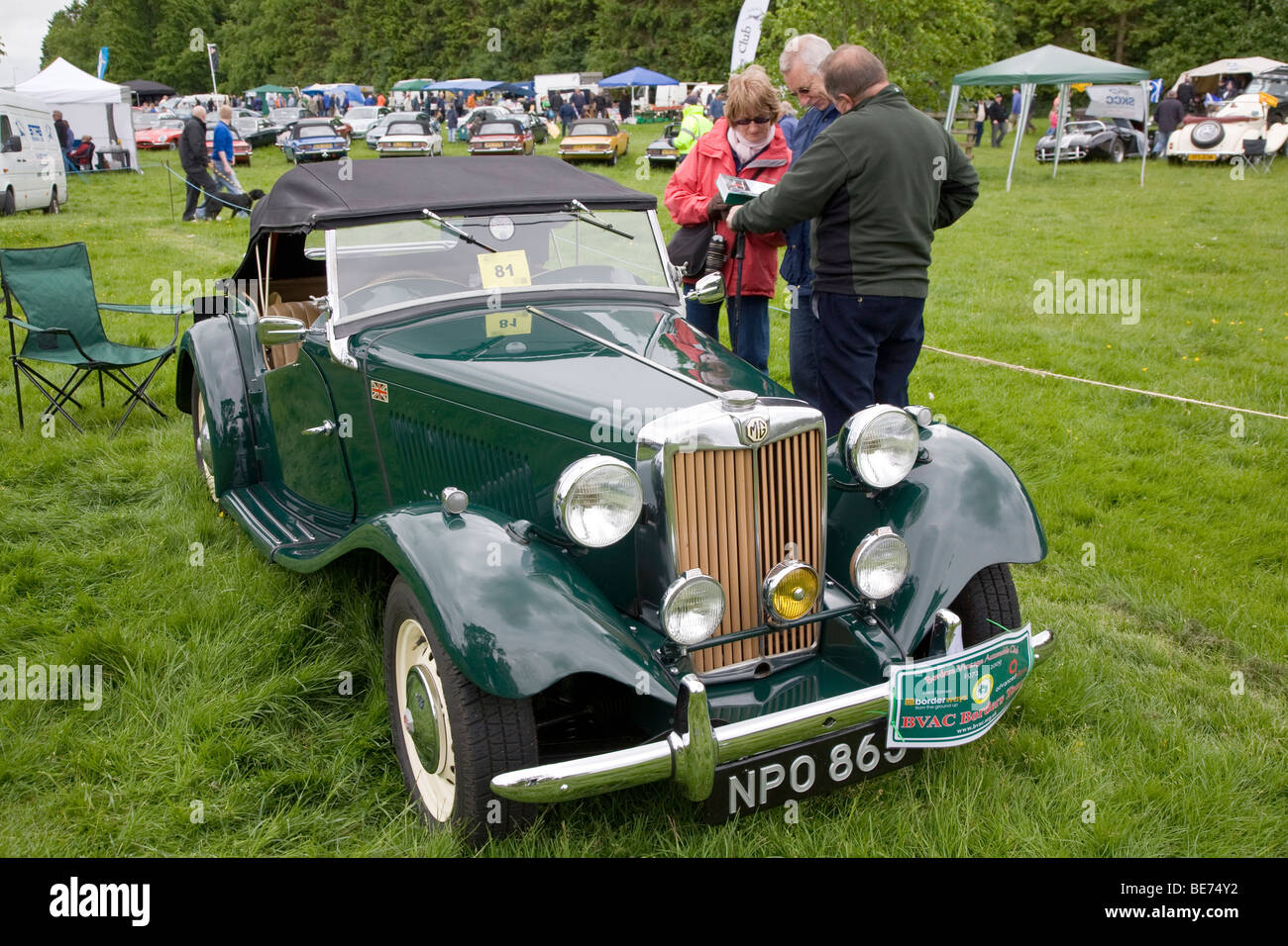 1952 MG TD at Scottish Borders Historic Motoring Extravaganza 2009 ...