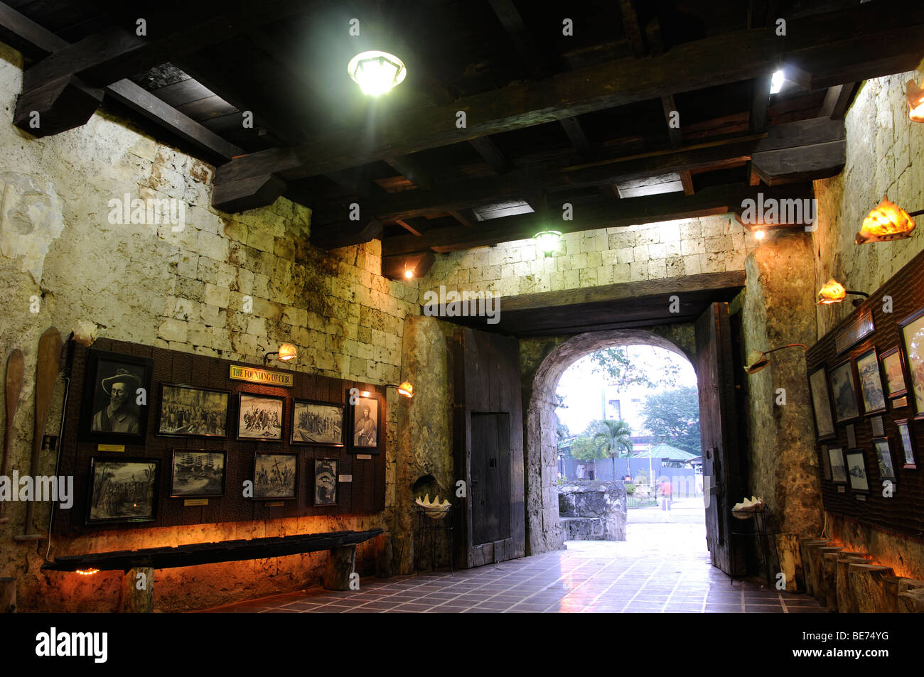 fort san pedro entrance cebu city philippines Stock Photo - Alamy