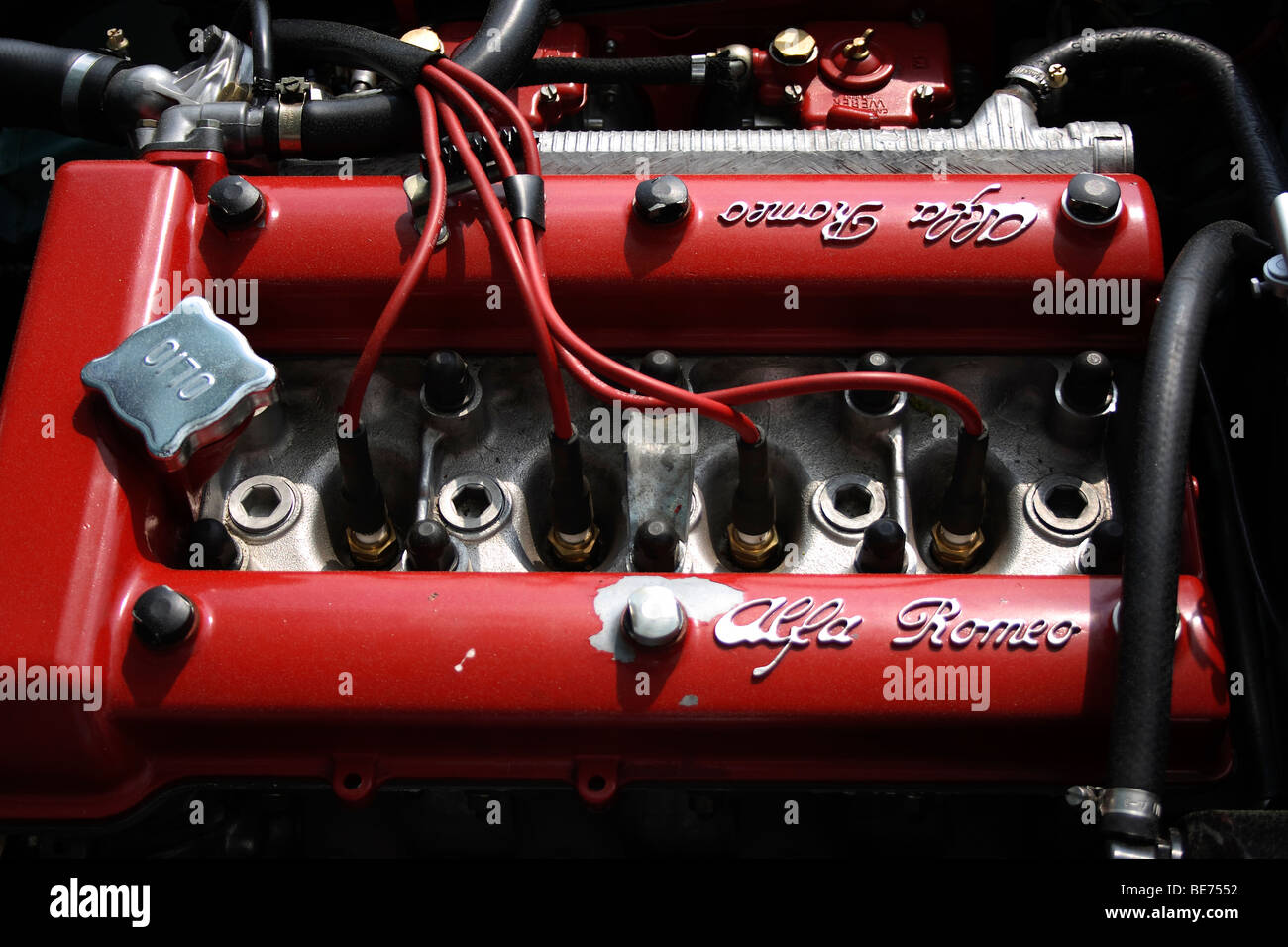 Engine block of an Alfa Romeo Stock Photo - Alamy