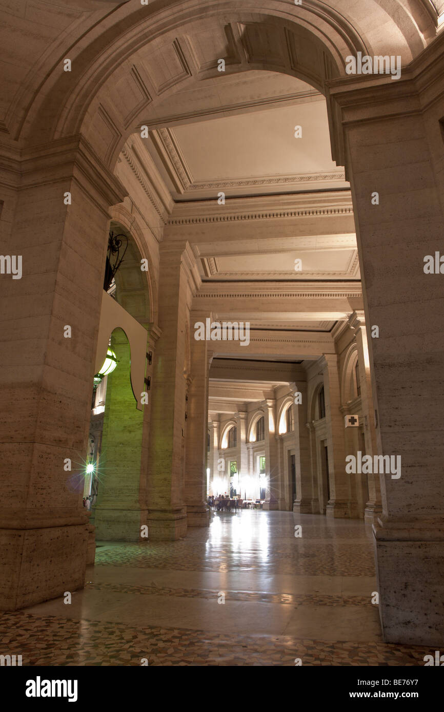 Rome, Italy. View of part of the semicircular porch in Piazza della ...