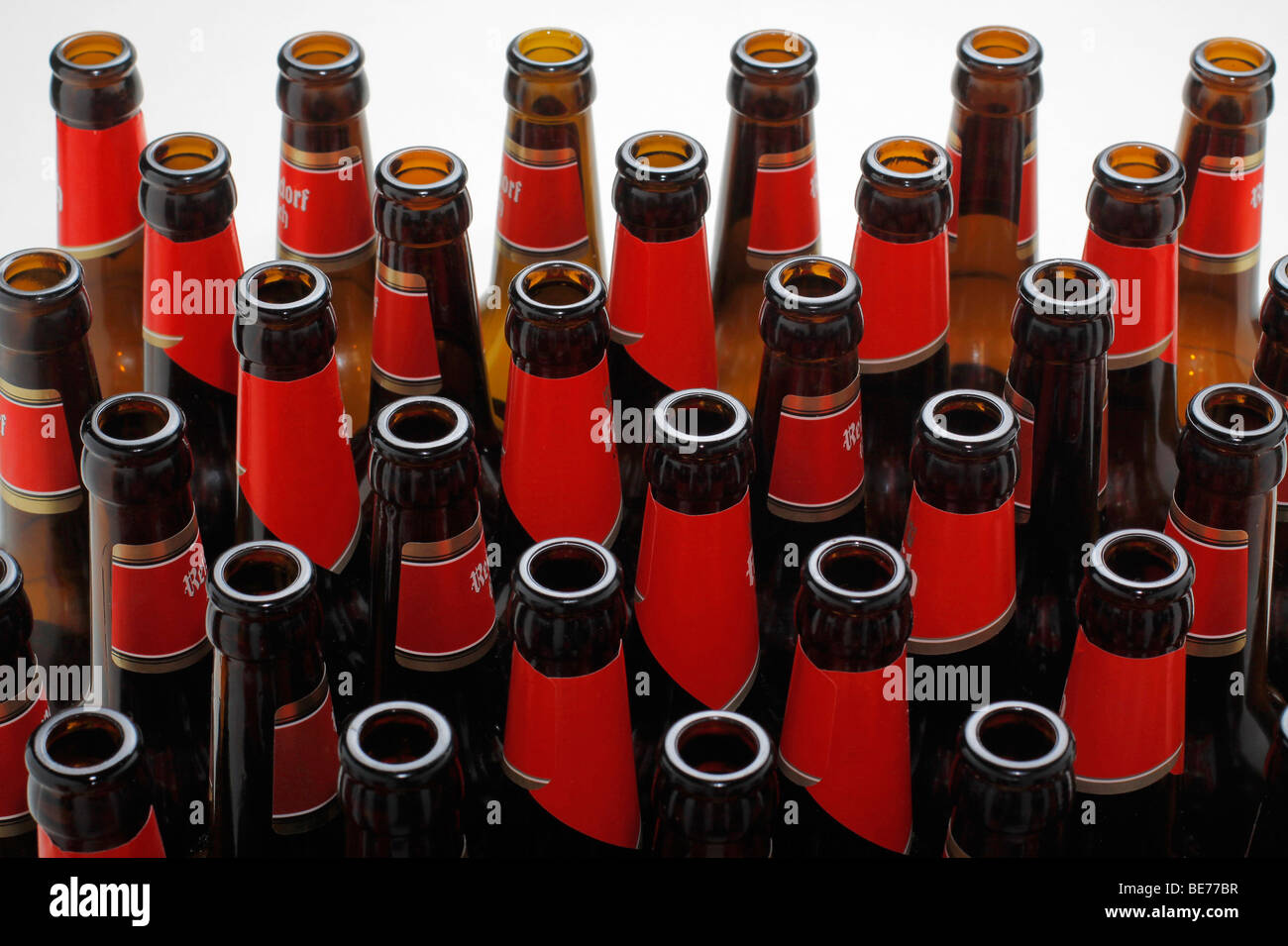 Empty beer bottles Stock Photo - Alamy