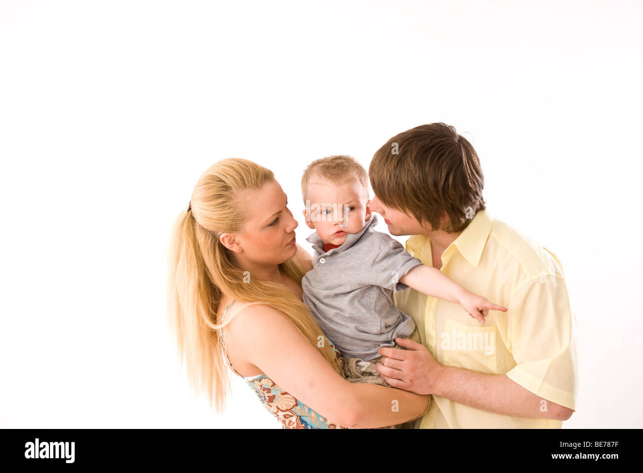 Young couple with their two-year-old son Stock Photo - Alamy