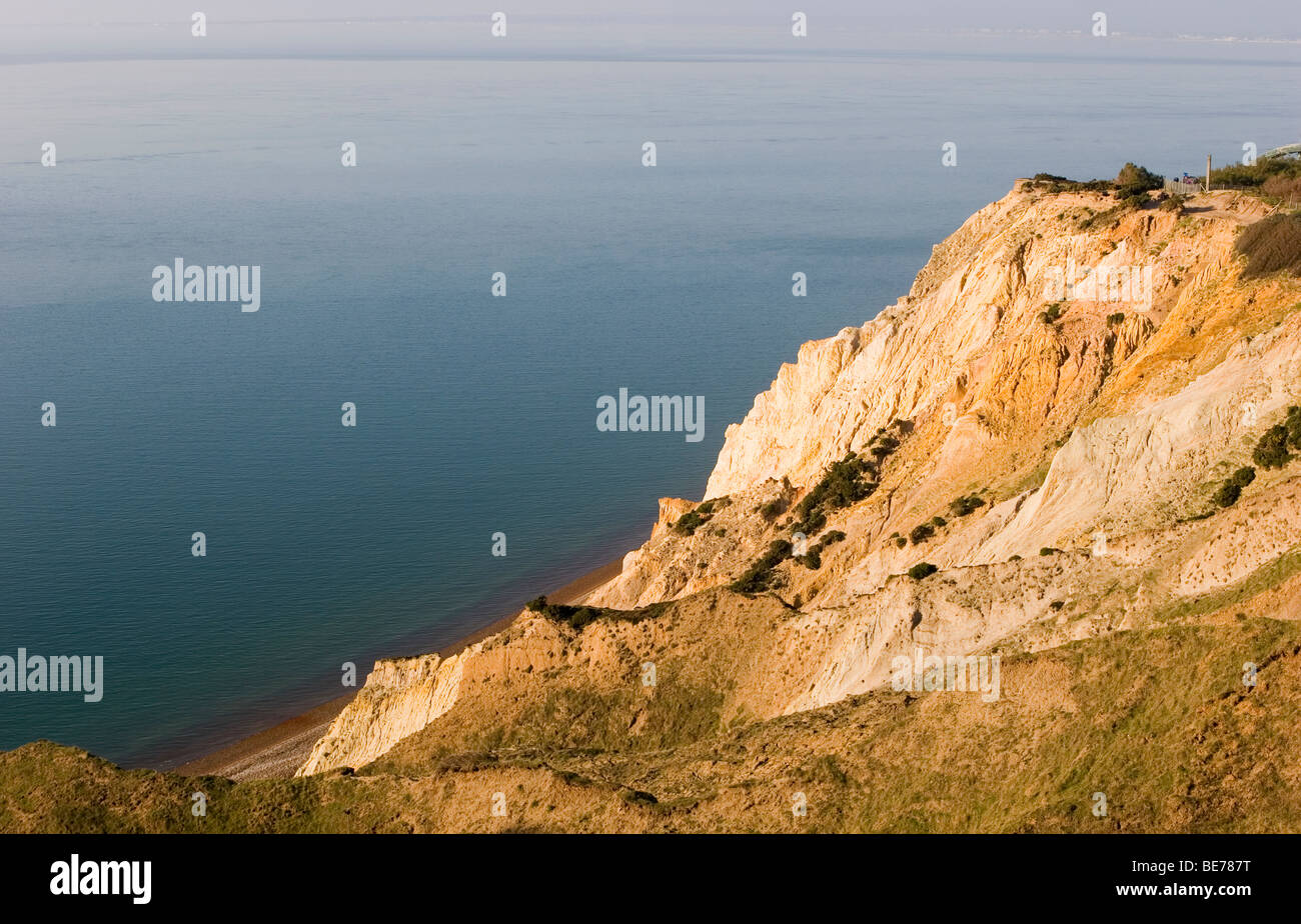 Cliffs at Alum Bay, Isle of Wight Stock Photo - Alamy
