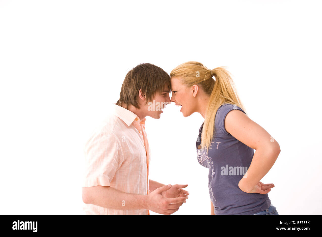 Young couple arguing Stock Photo - Alamy